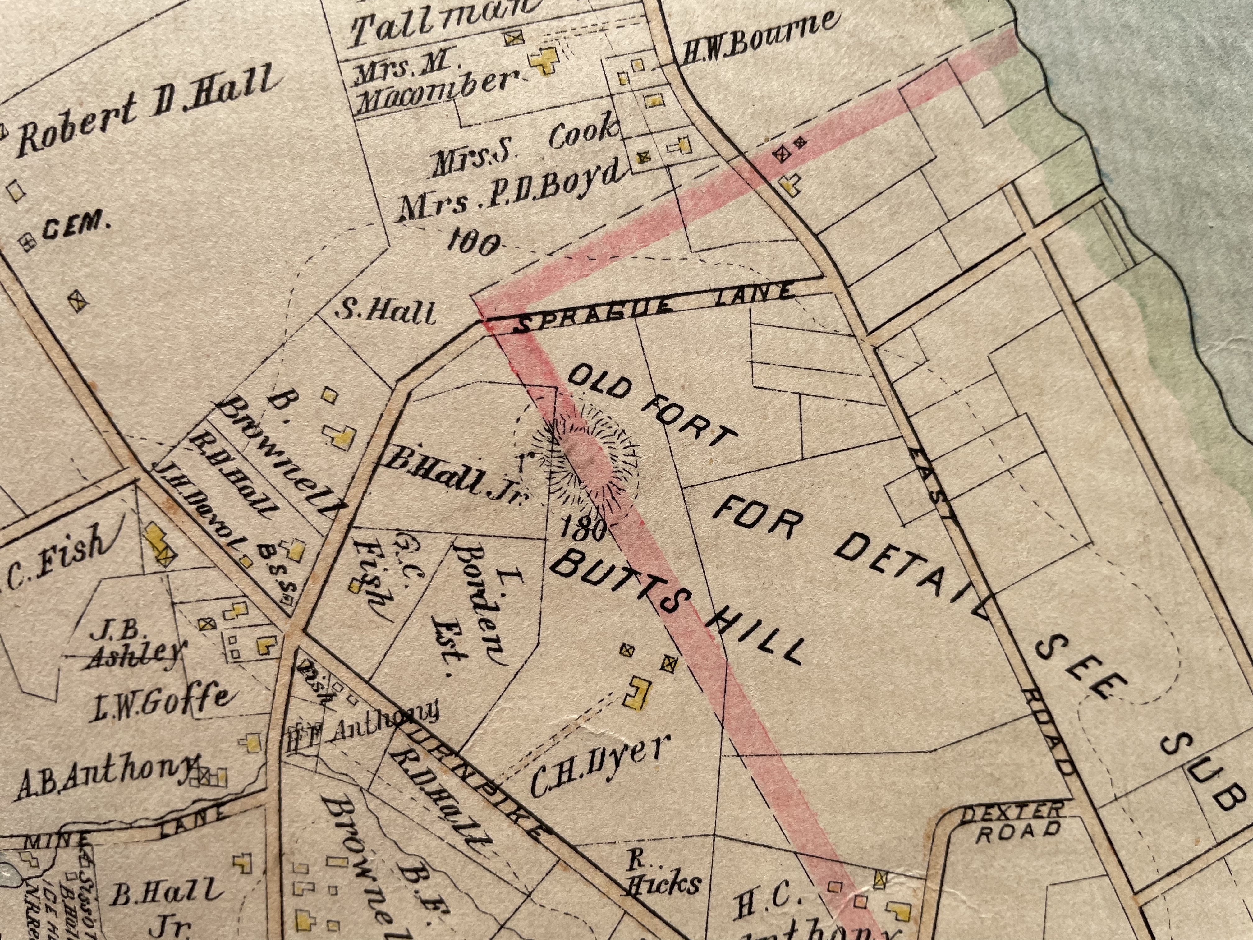 Butts Hill Fort on the Map | portsmouthhistorynotes
